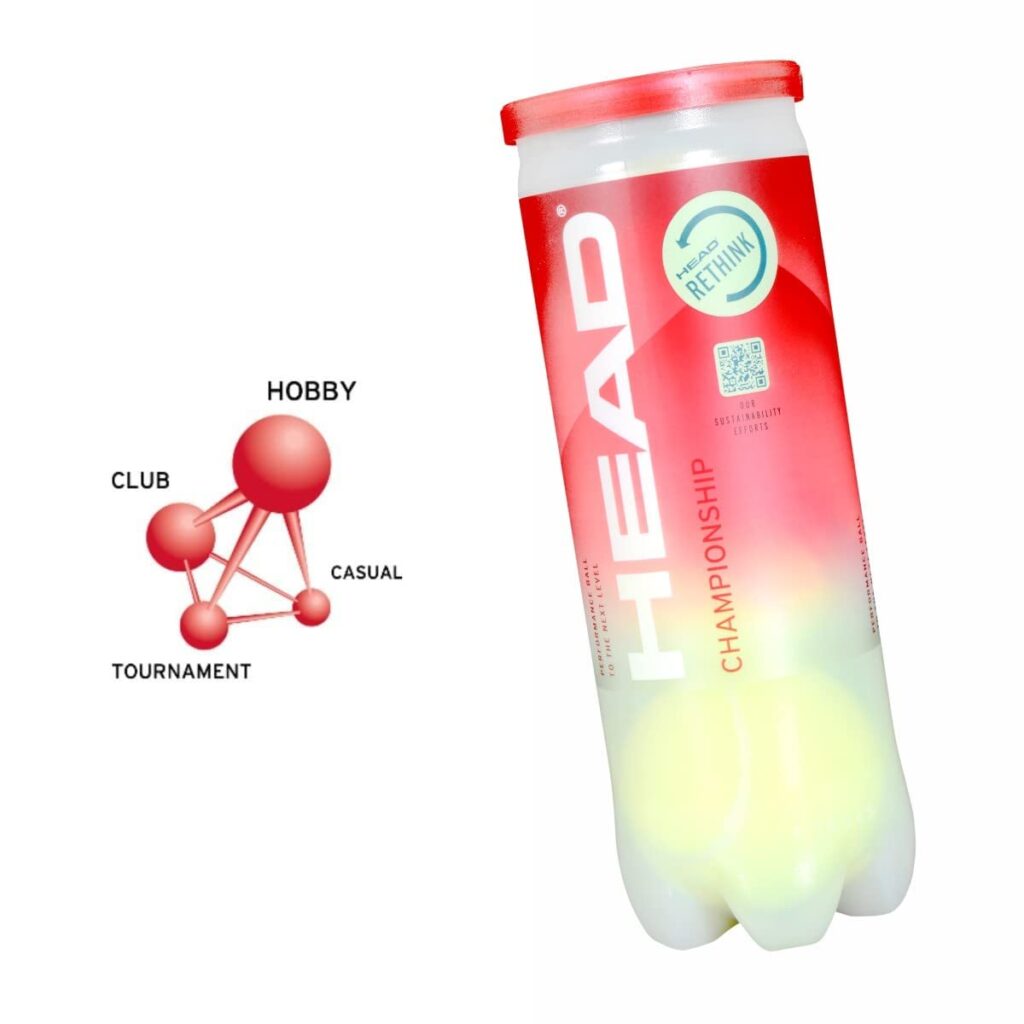 Head Championship Tennis Ball( 1 Can|3 Balls) – Original Sports